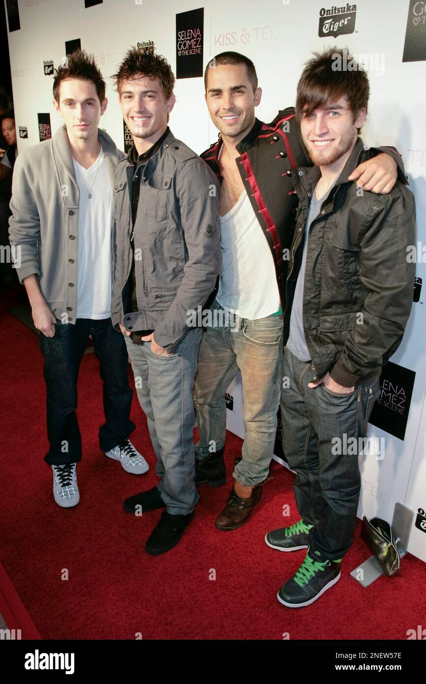 The band V Factory arrives at a private event hosted by Selena Gomez ...