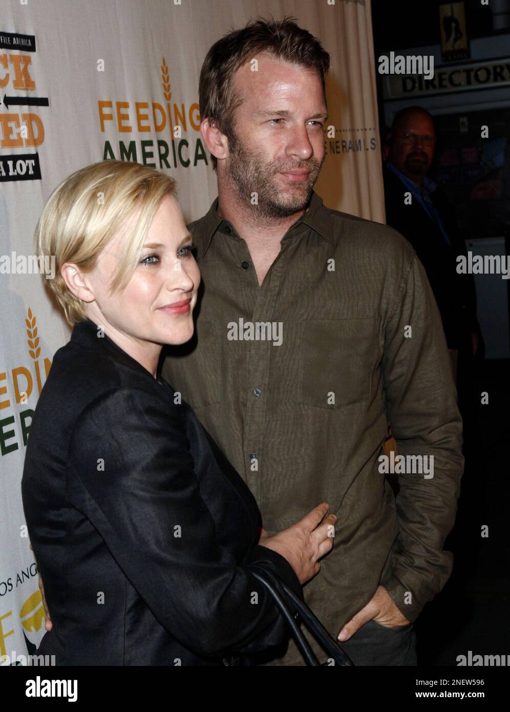 Patricia Arquette, left, and Thomas Jane arrive at the "Rock a Little ...