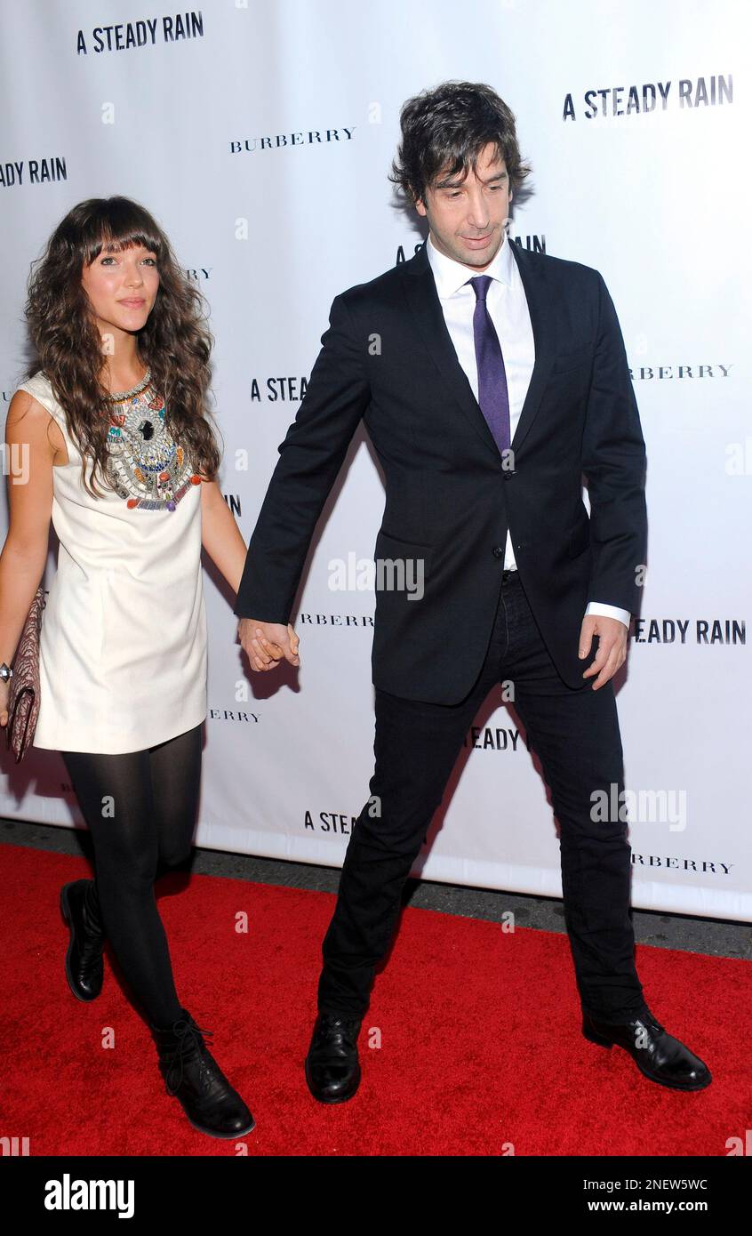 Actor David Schwimmer and girlfriend Zoe Buckman attend the Broadway ...