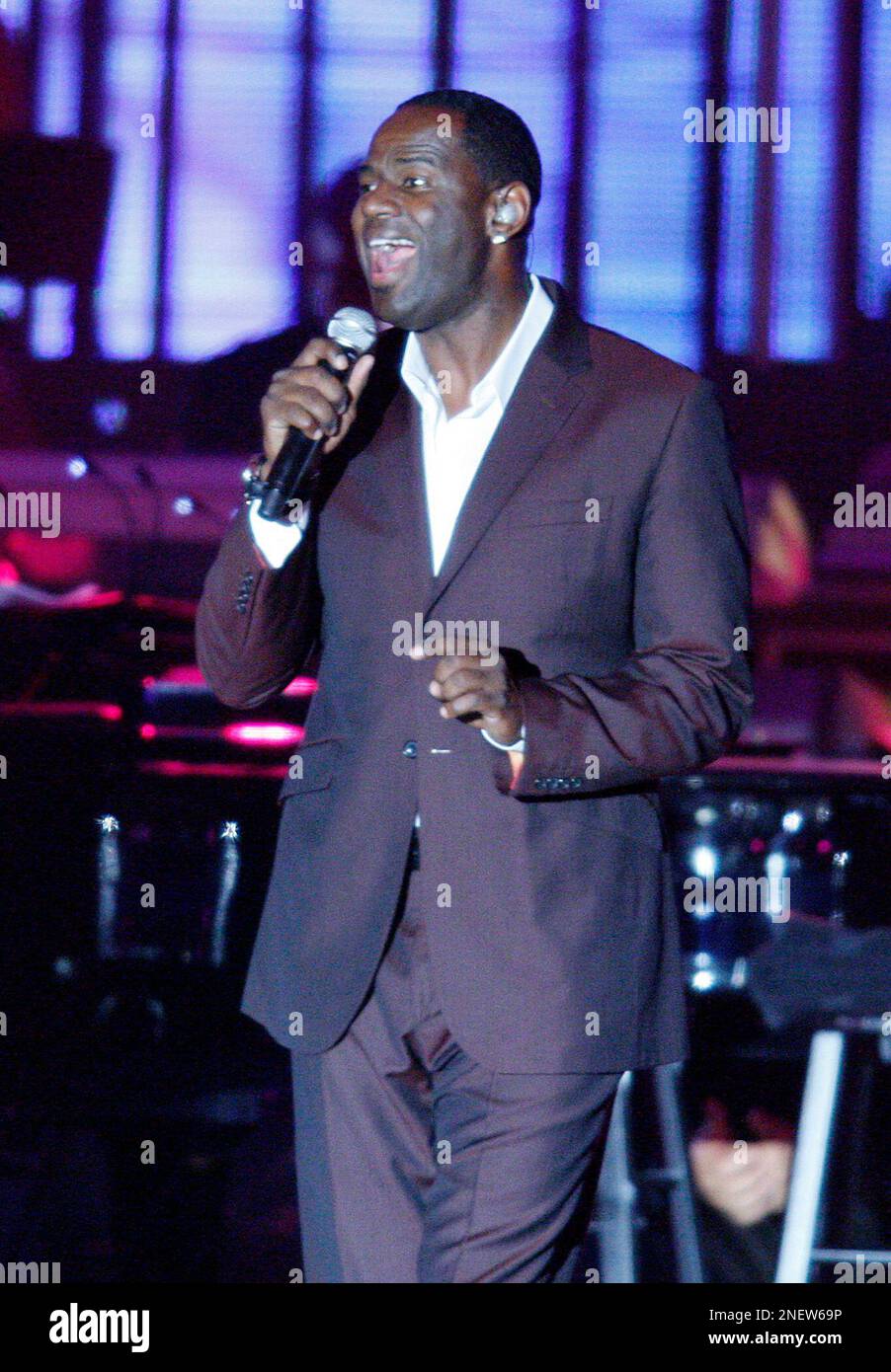 Brian McKnight performs during the Andre Agassi Foundation for ...