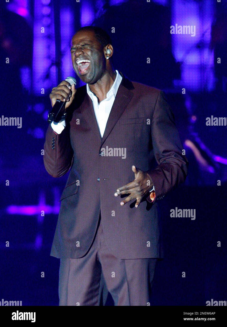 Brian McKnight performs during the Andre Agassi Foundation for ...