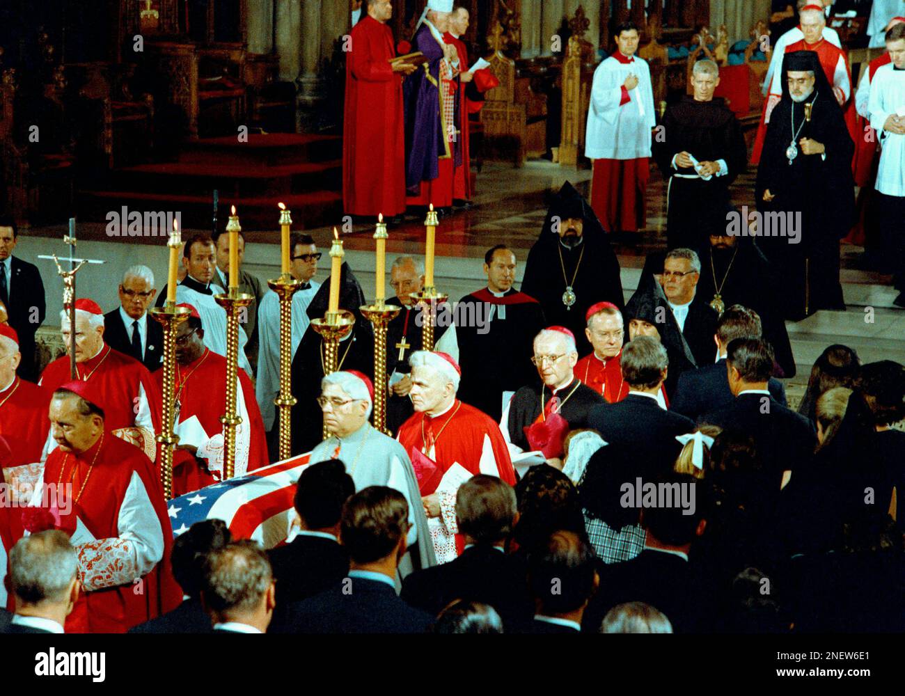 Clergymen celebrate the requiem Mass for the late Sen. Robert F ...