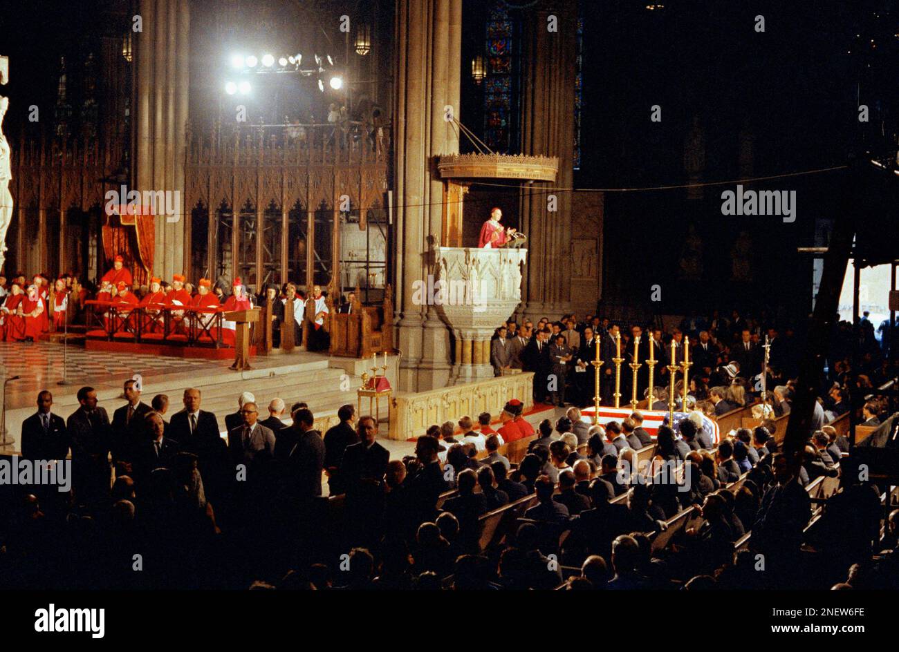 This is a general view during the requiem Mass for the late Sen. Robert F. Kennedy in St ...