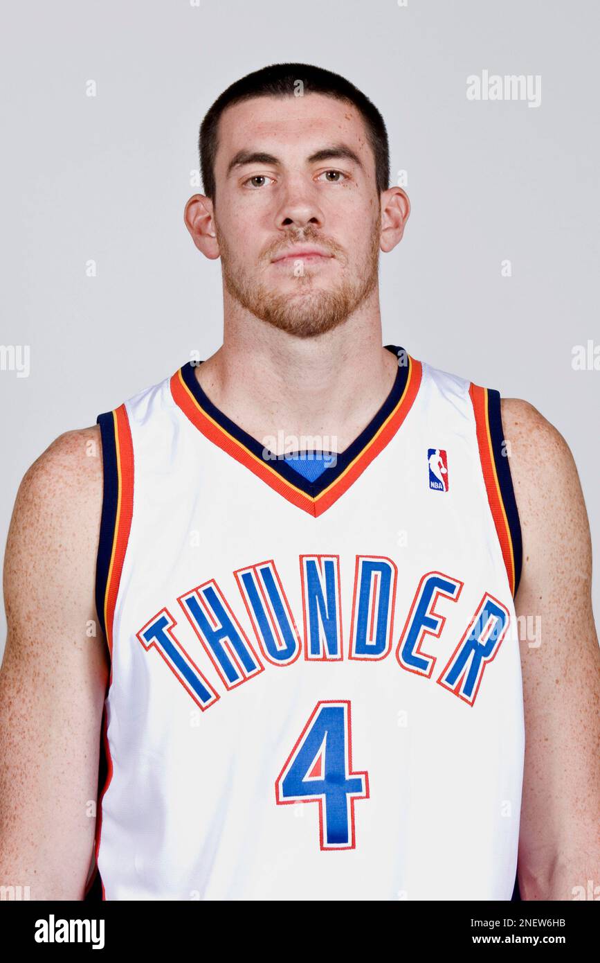 Oklahoma City Thunder's Nick Collison poses for a photo during the 2009 ...