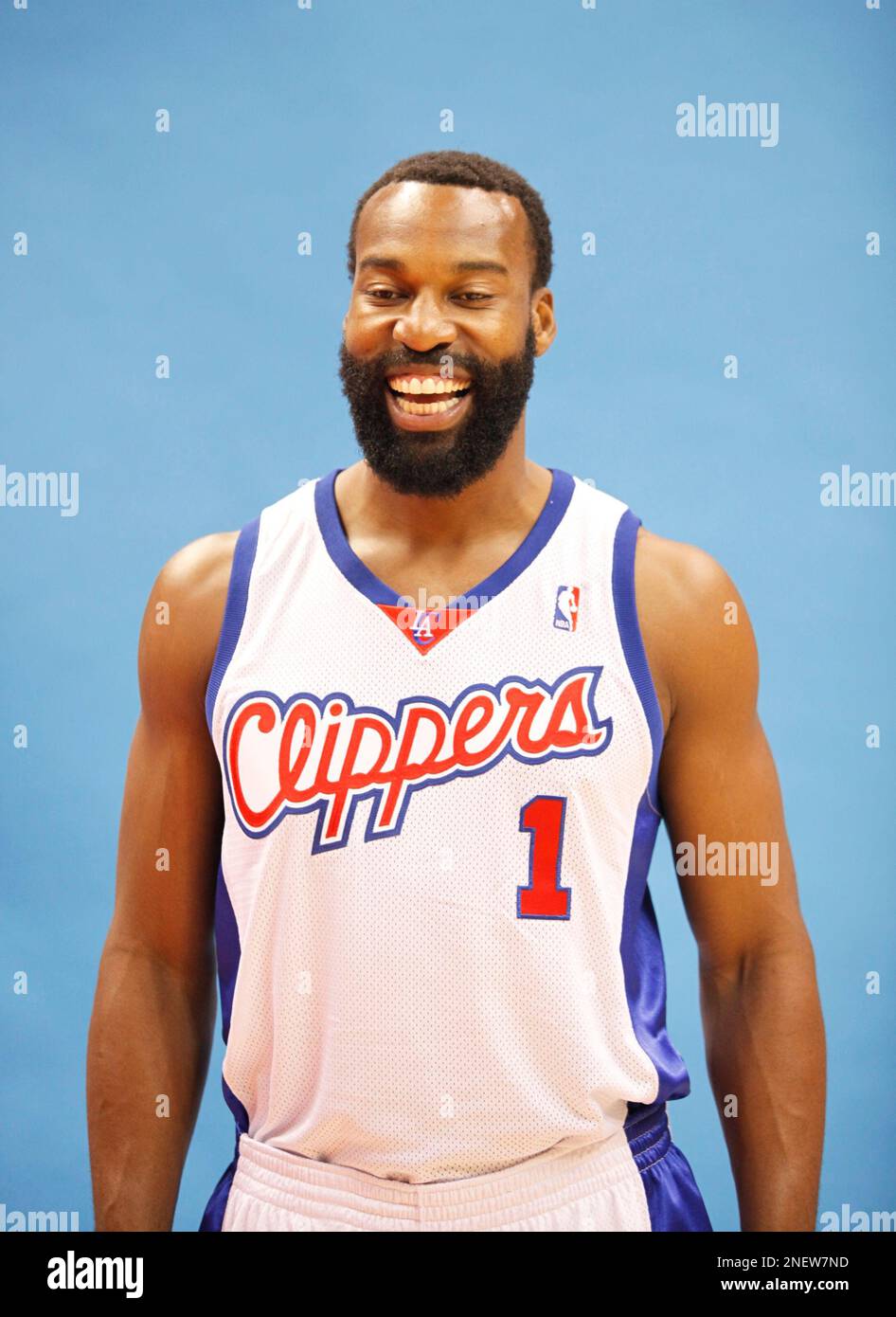 Los Angeles Clippers guard Baron Davis (1) from UCLA, poses for a photo ...