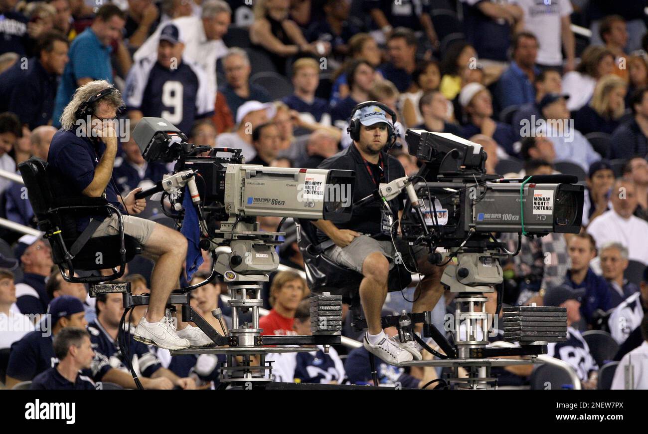 Monday Night Football cameras during an NFL football game between the ...