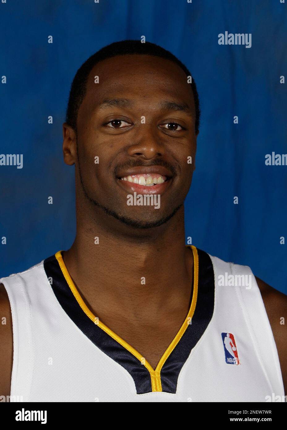 Indiana Pacers' Rod Benson (6) poses during the NBA team's media day in ...