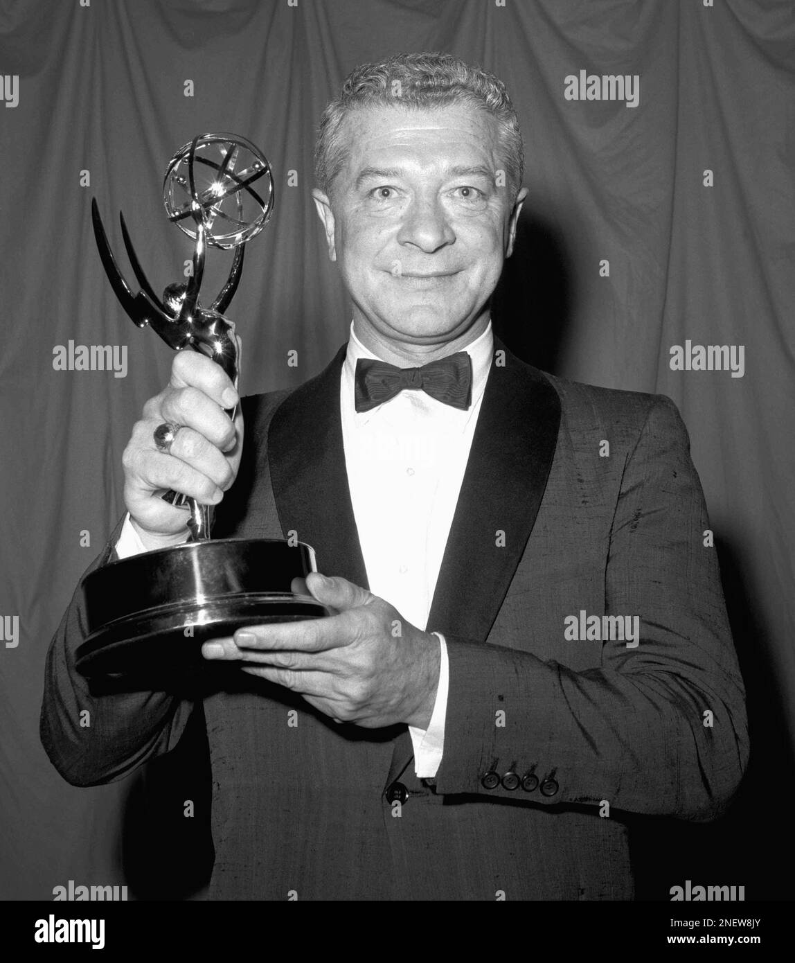 David Susskind is shown with his TV “Emmy” for the outstanding dramatic ...