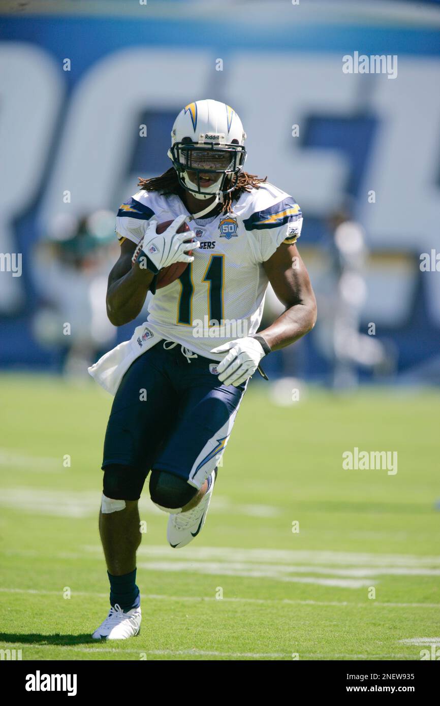 San Diego Chargers wide receiver Legedu Naanee during warm-ups before ...