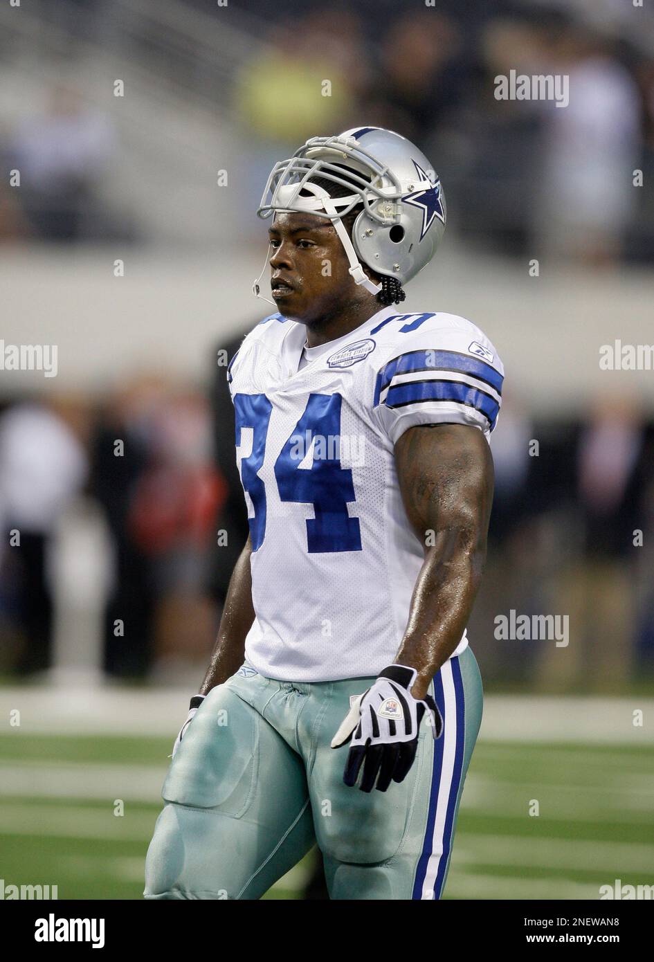 Dallas Cowboys FB Deon Anderson (34) before an NFL football game ...