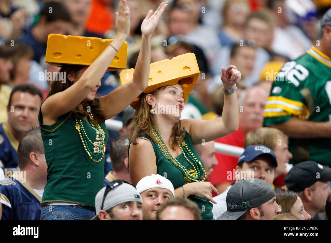 Green Bay Packers fans cheer during the third quarter of an NFL ...