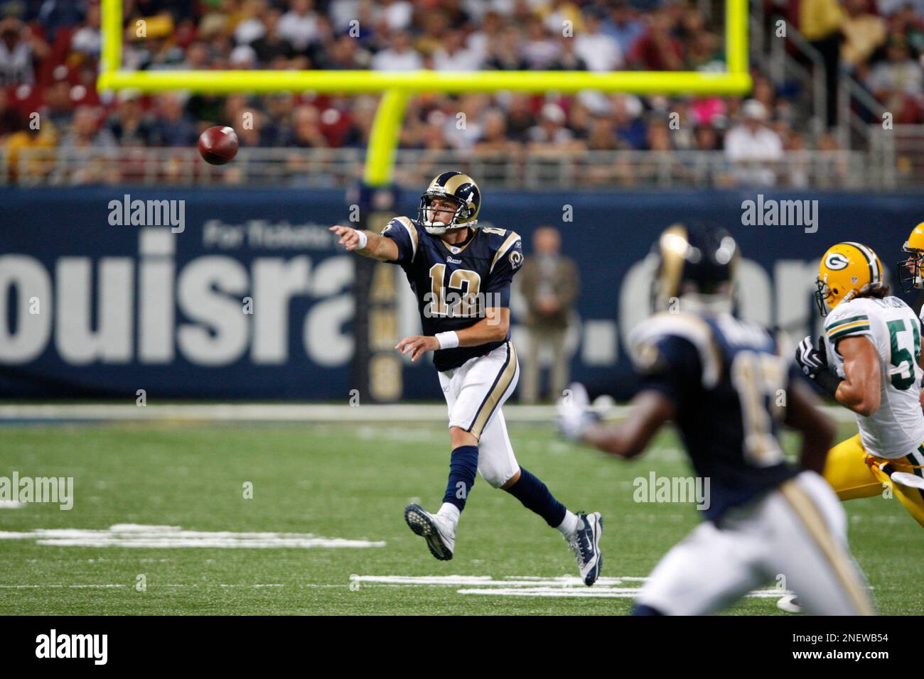 St. Louis Rams quarterback Kyle Boller throws during the third quarter ...