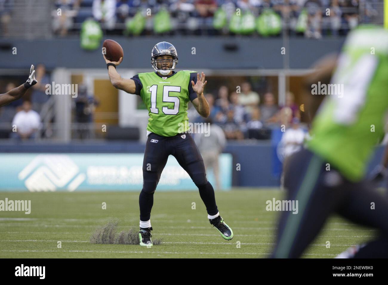 Seattle Seahawks' Seneca Wallace (15) against the Chicago Bears, Sunday ...