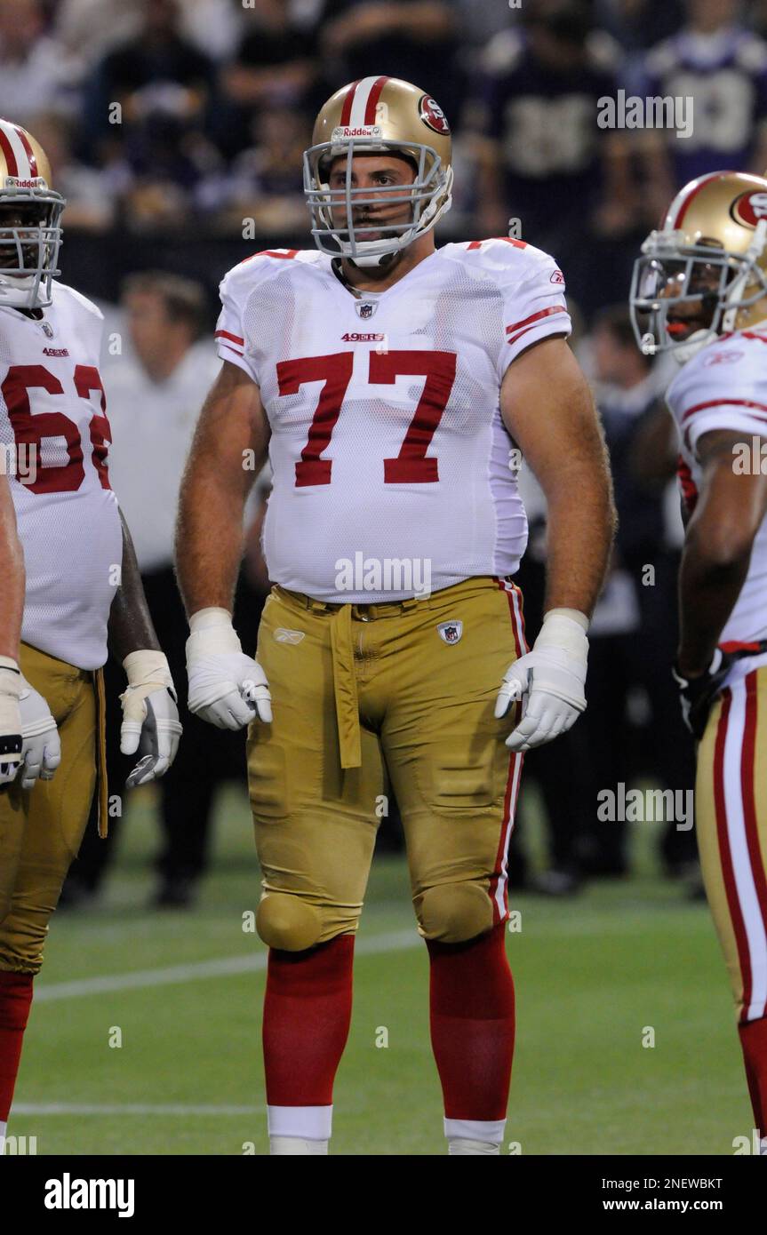 San Francisco 49ers tackle Tony Pashos is shown against the Minnesota ...