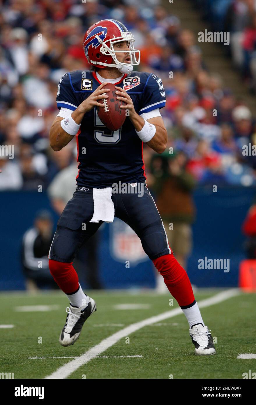 Buffalo Bills' Trent Edwards looks to pass against the New Orleans ...