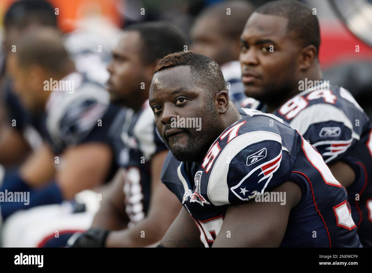 New England Patriots defensive end Jarvis Green during the first half ...
