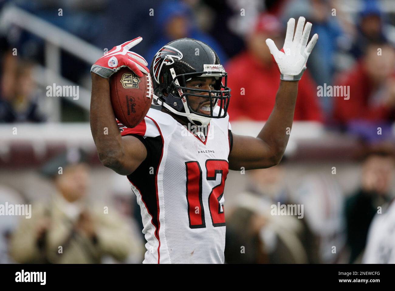 Atlanta Falcons wide receiver Michael Jenkins during the first half of ...