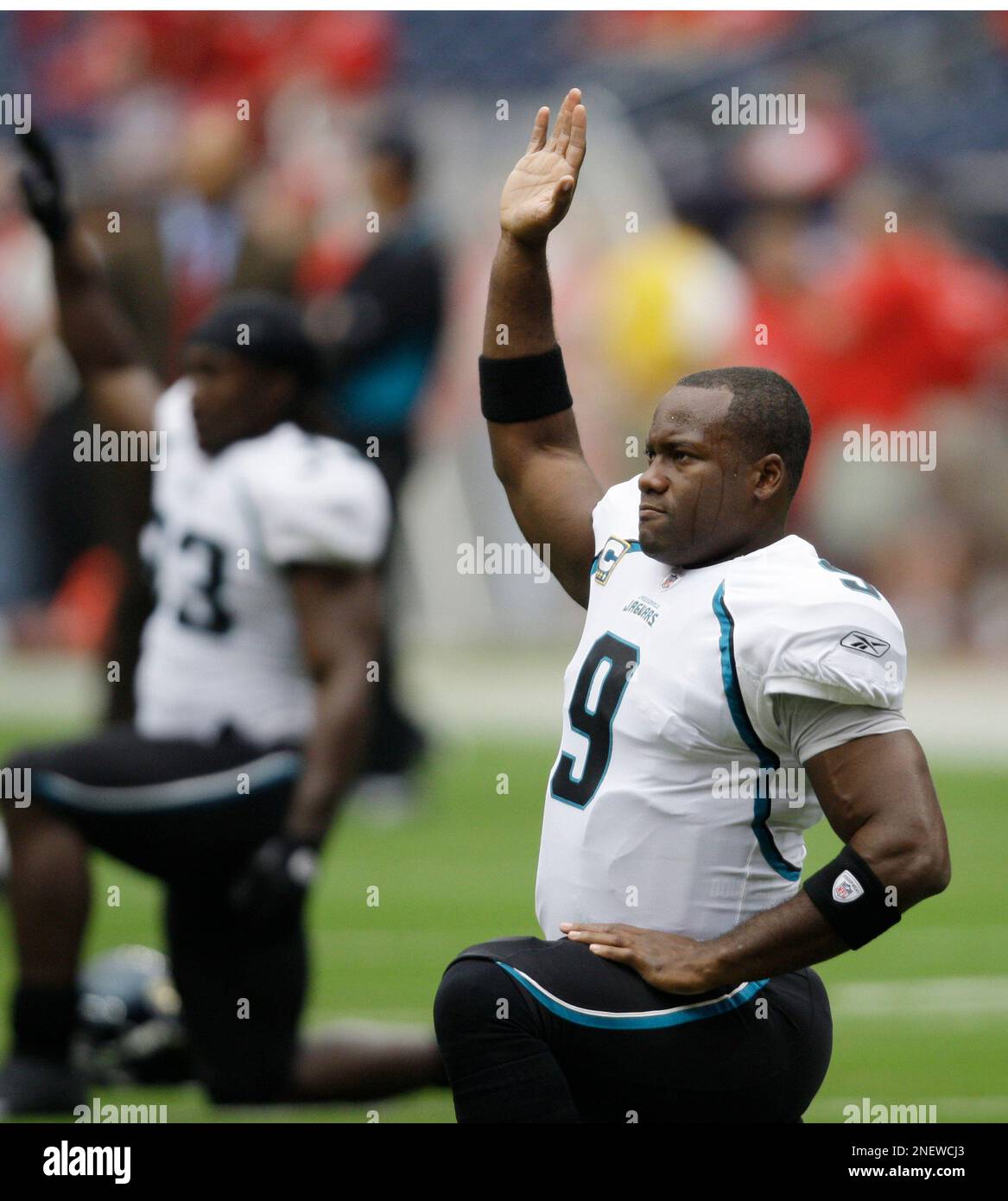 Jacksonville Jaguars quarterback David Garrard during pregame of a NFL ...