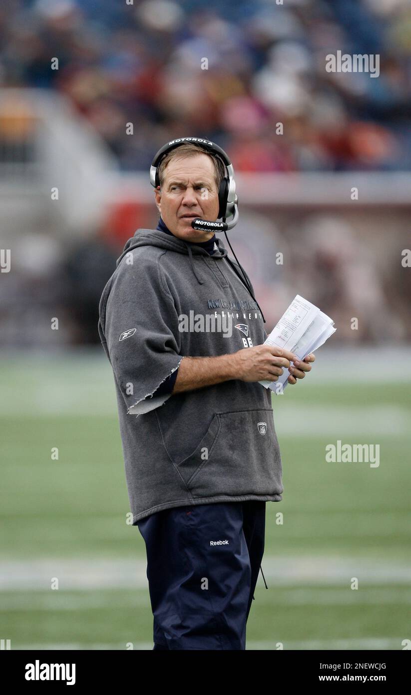 New England Patriots head coach Bill Belichick during the first half of ...