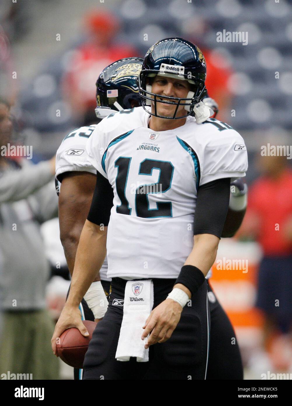 Jacksonville Jaguars quarterback Luke McCown during pregame of a NFL ...