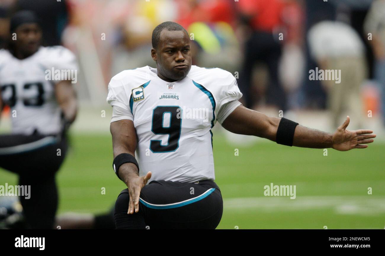 Jacksonville Jaguars quarterback David Garrard during pregame of a NFL ...