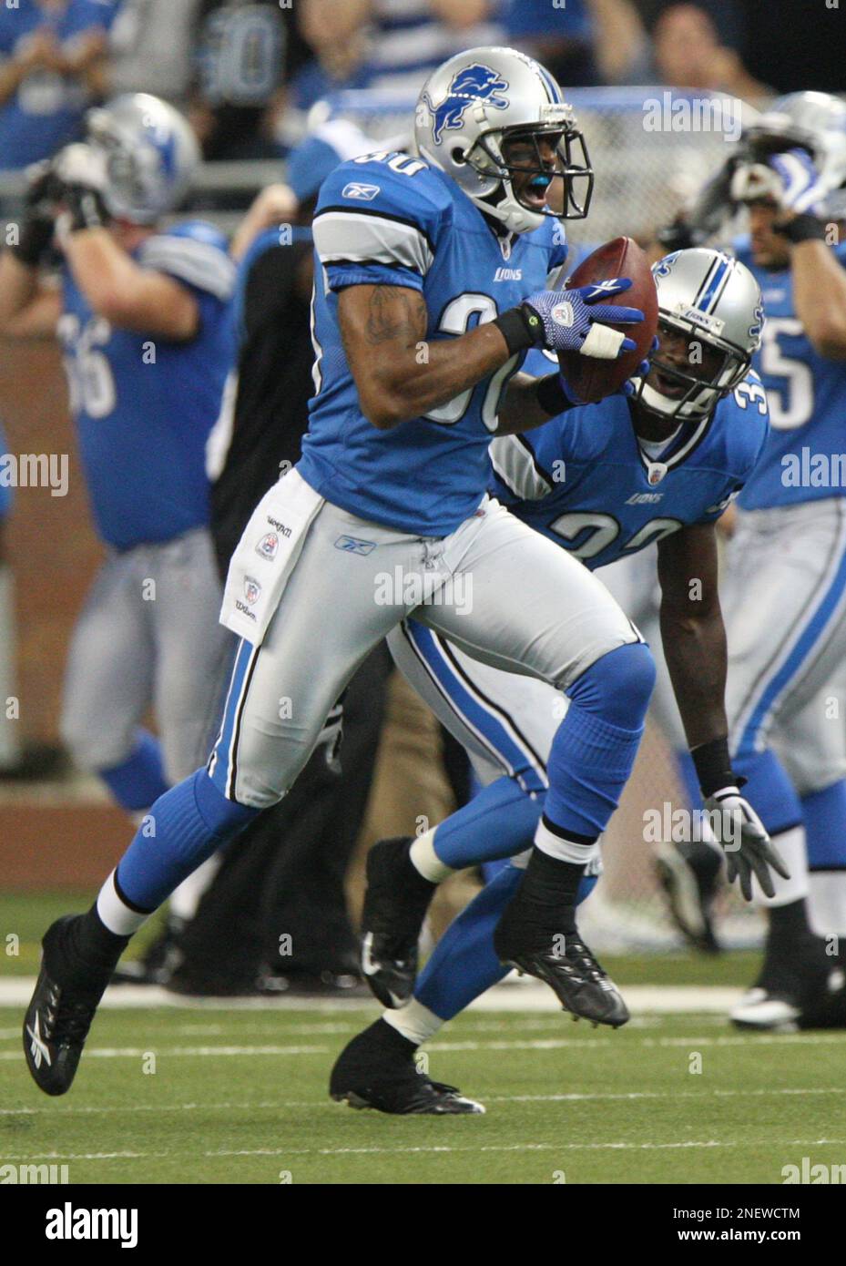 Detroit Lions safety Ko Simpson (30) is seen during an NFL football ...