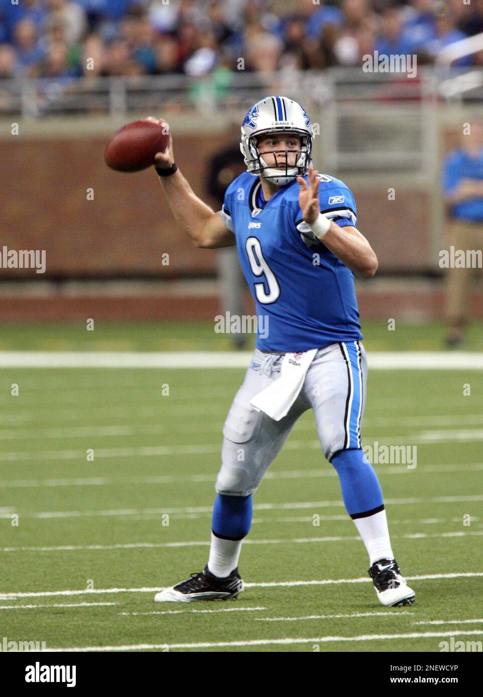 Detroit Lions quarterback Matthew Stafford in action during an NFL ...