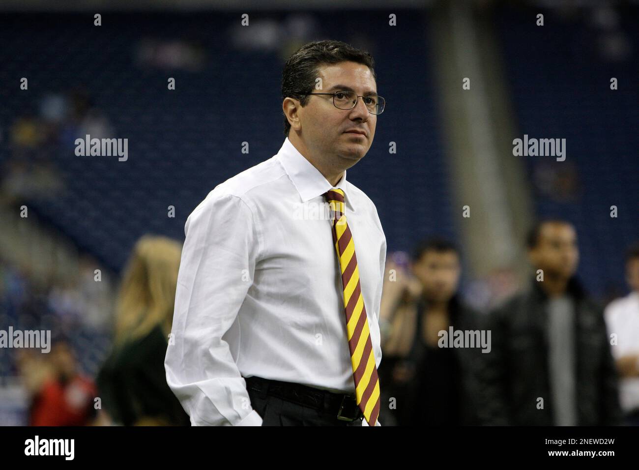 Washington Redskins owner Daniel Snyder is shown during warmups against ...