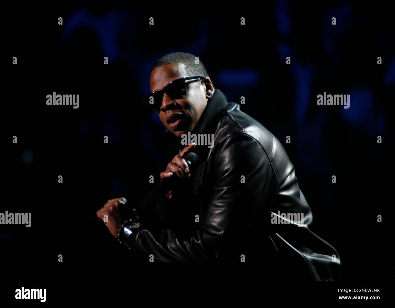 Rapper Shawn "JAY-Z" Carter performs at the 'Answer The Call' concert ...
