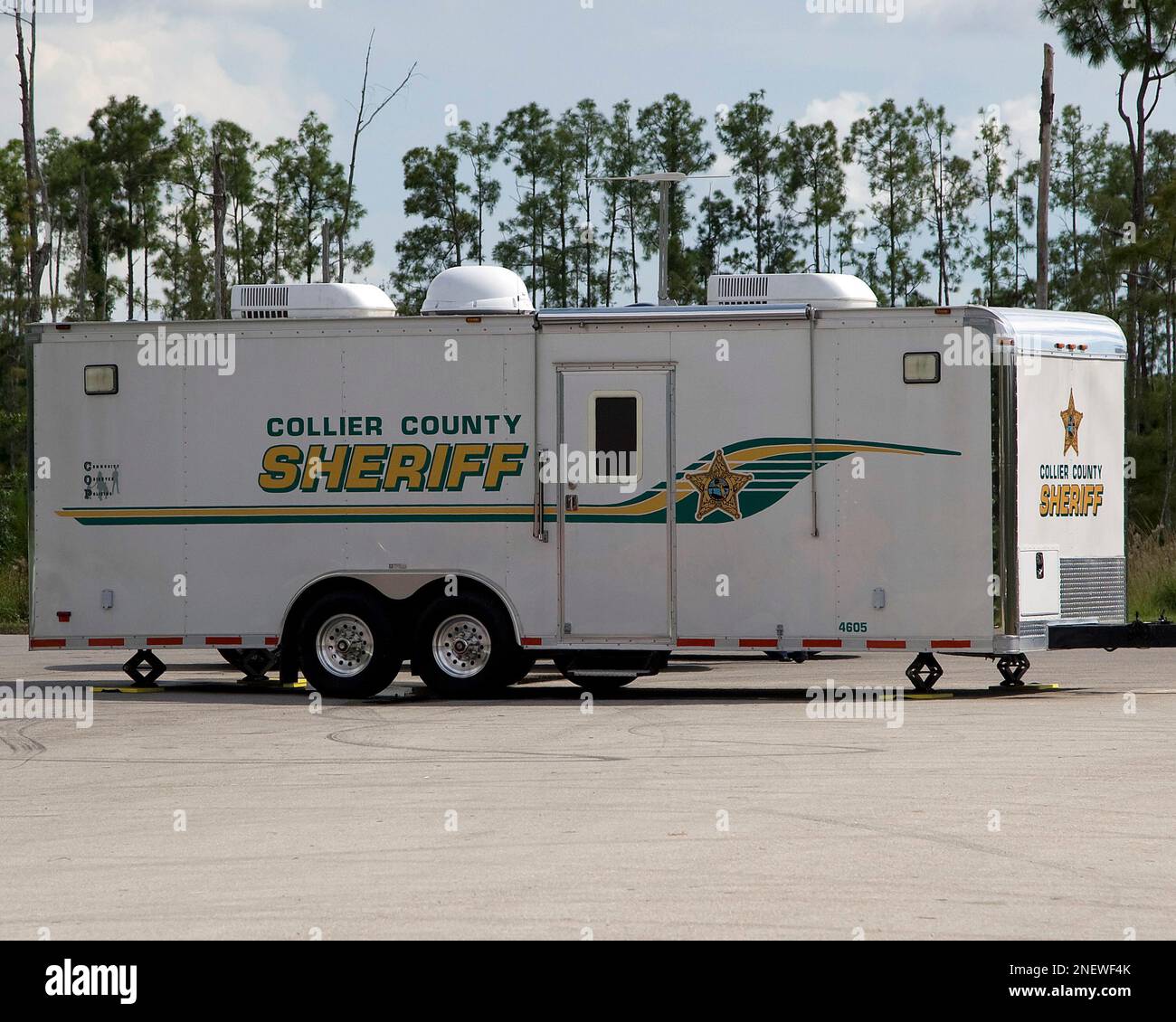 Collier County Sheriff's Office trailer is setup at Stratford Place on ...