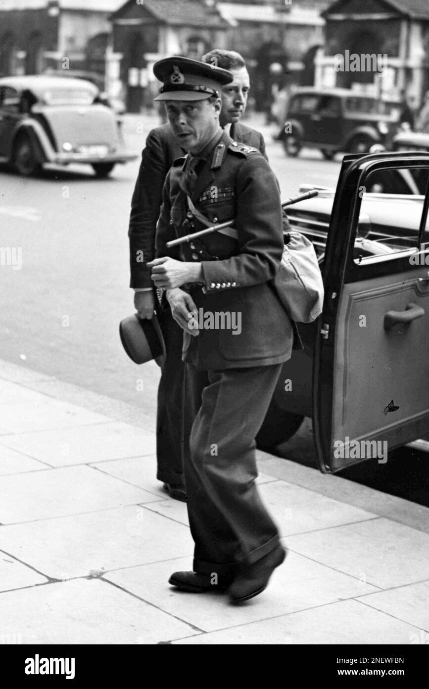 Britain's Duke of Windsor, wearing the uniform of a staff officer of ...