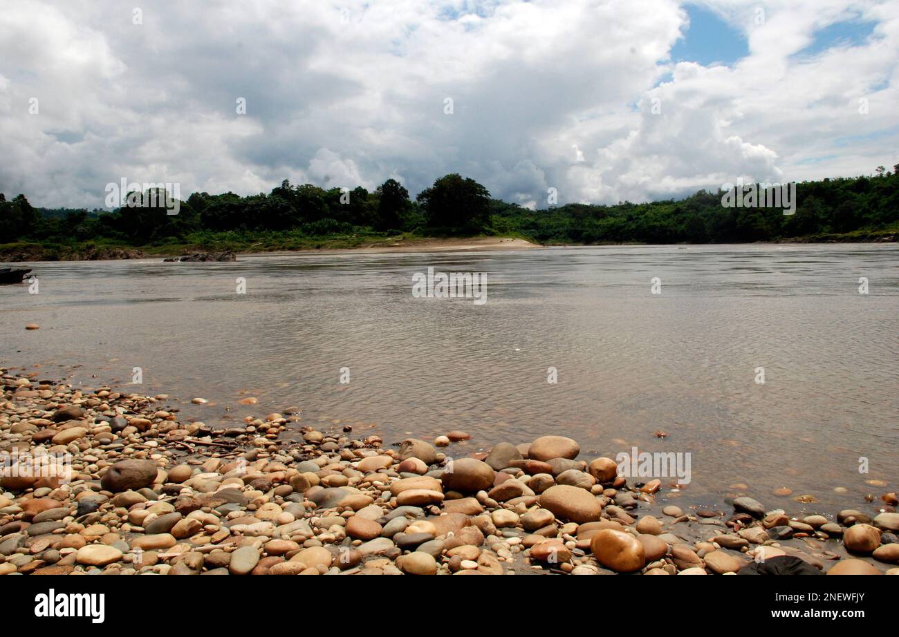 In this photo taken on Sept. 14, 2009, the confluence of Maykha and ...