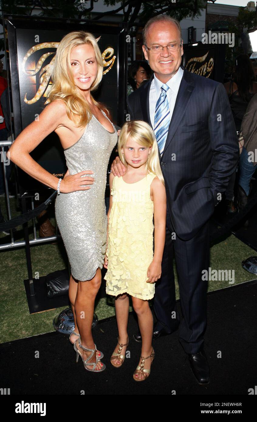 Camille Grammer (left) Kelsey Grammer (right) and daughter during the ...
