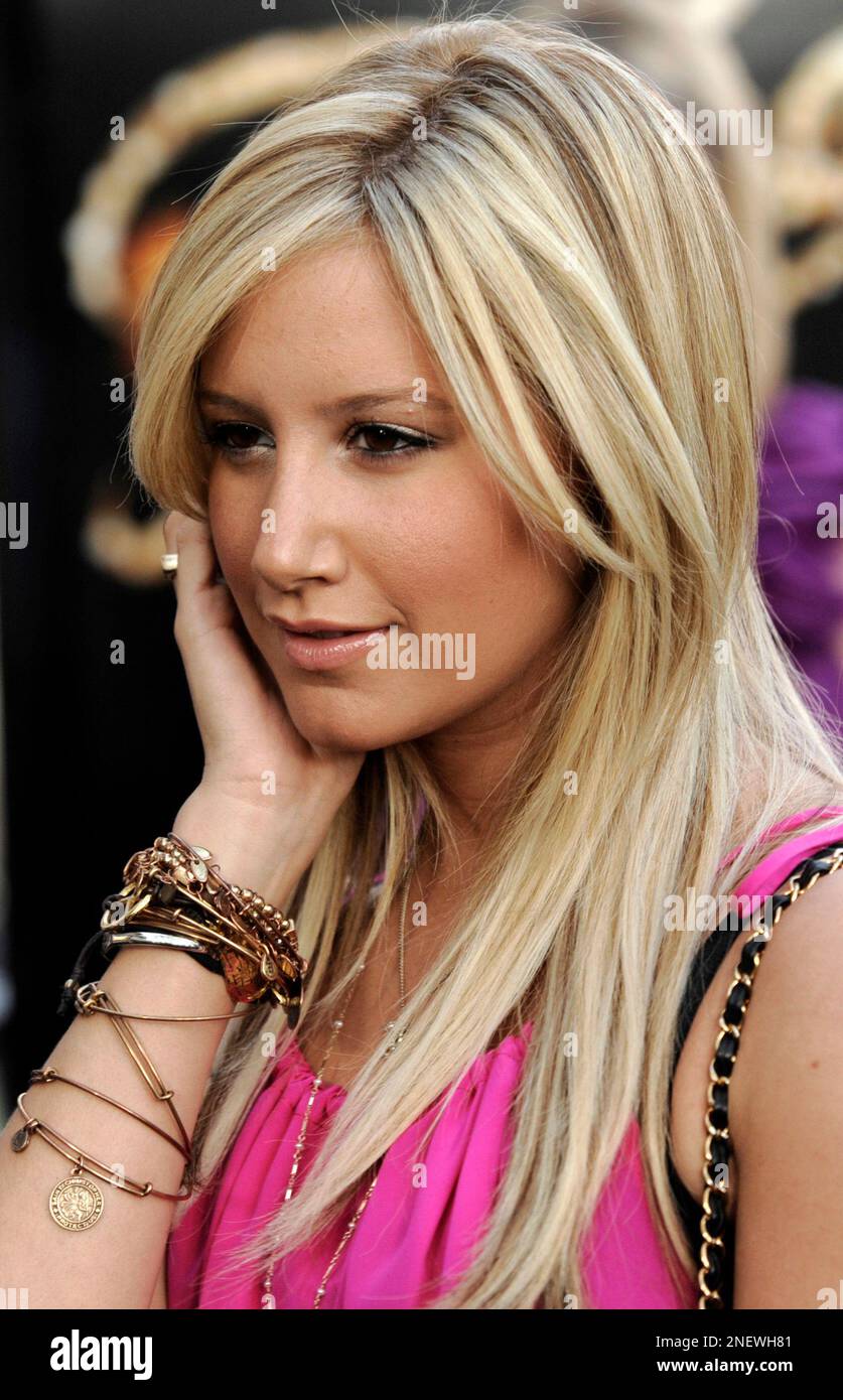 Actress Ashley Tisdale arrives at the premiere of the film "Fame" in ...