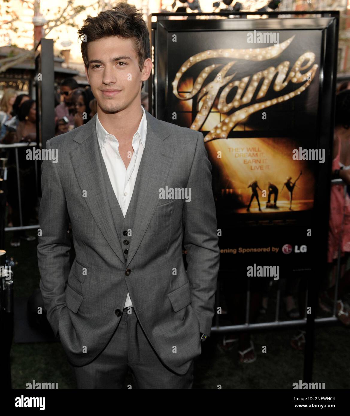 Actress Asher Book arrives at the premiere of the film "Fame" in Los ...