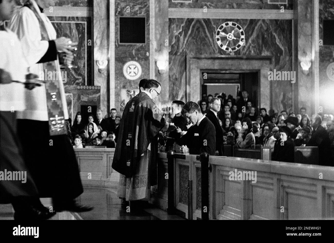The Rev. John J. Cavanaugh during services held on Nov. 22, 1964 at St ...