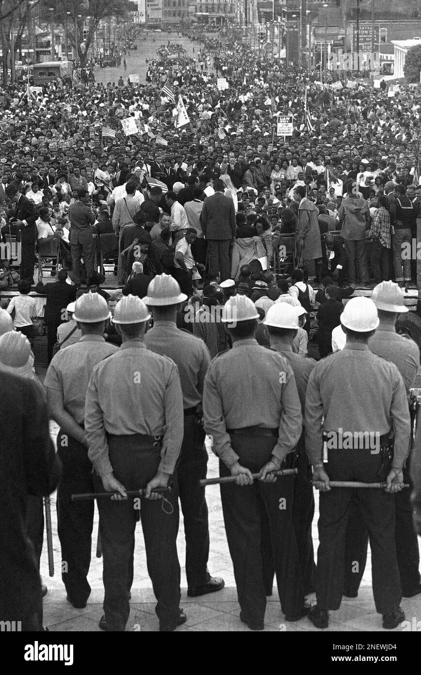 With state troopers barring their way on the steps of the Alabama State ...