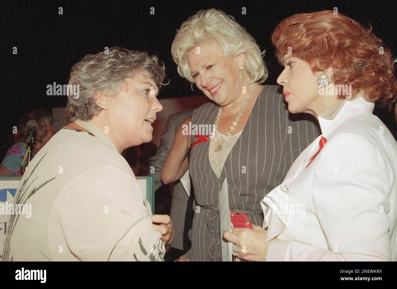 Emmy nominated actresses Tyne Daly, left, Renee Taylor, center, and ...