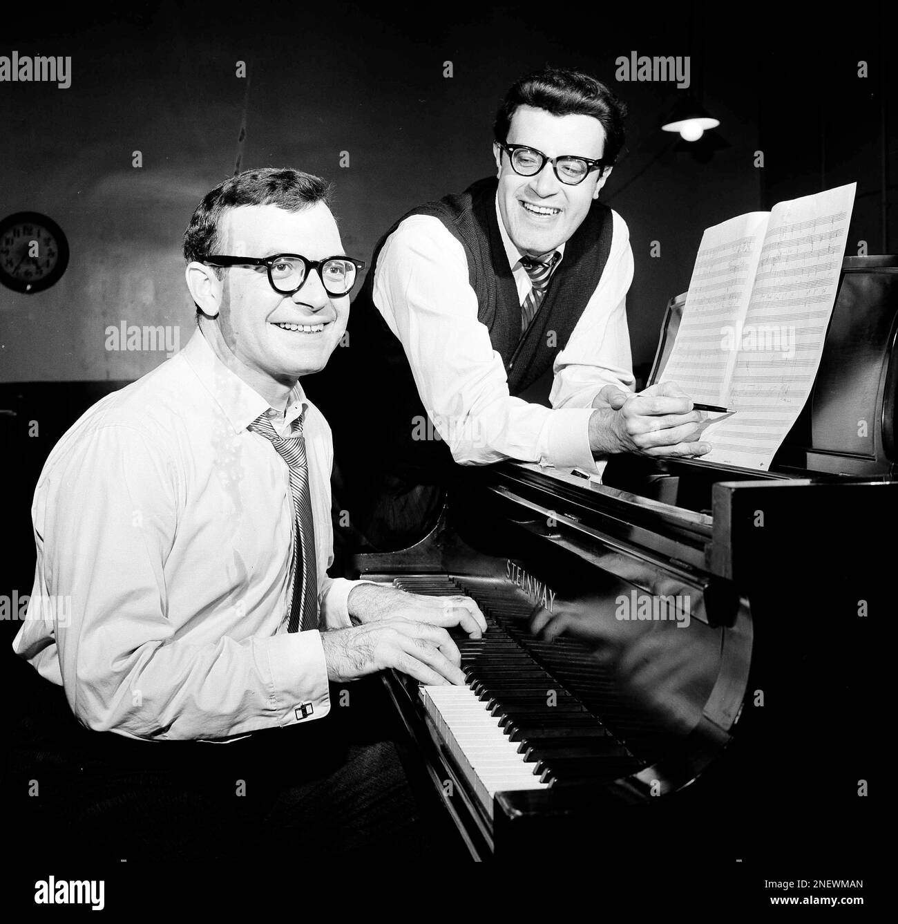 Pianists Arthur Ferrante and Louis Teicher pose at the piano, October 7 ...