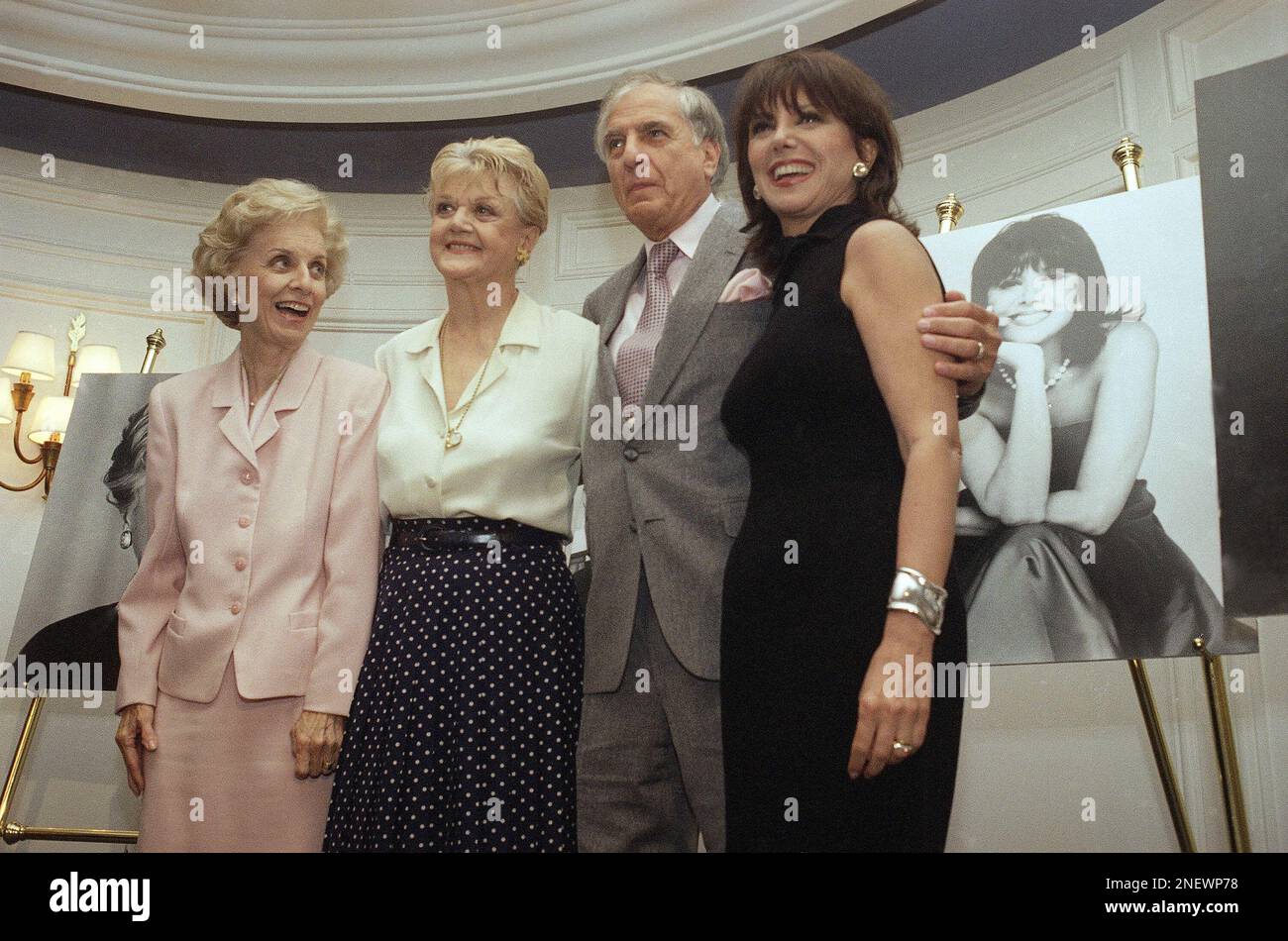 From left, writer Madelyn Pugh Davis, actress Angela Lansbury, director ...