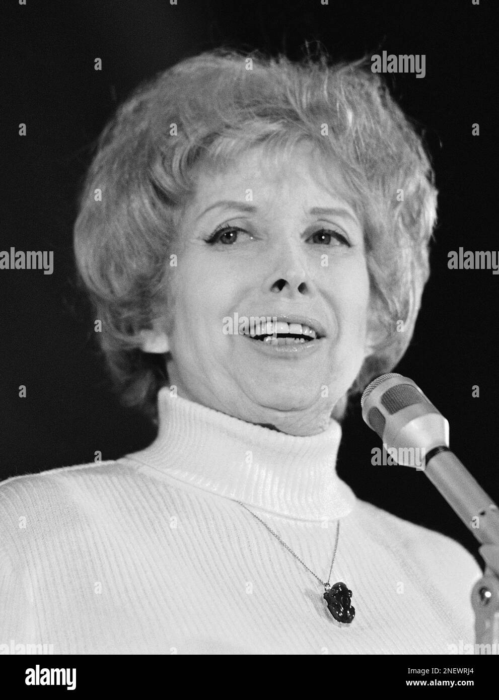 Helen Forrest in rehearsal for the Big Band Bash at the Statler Hilton ...