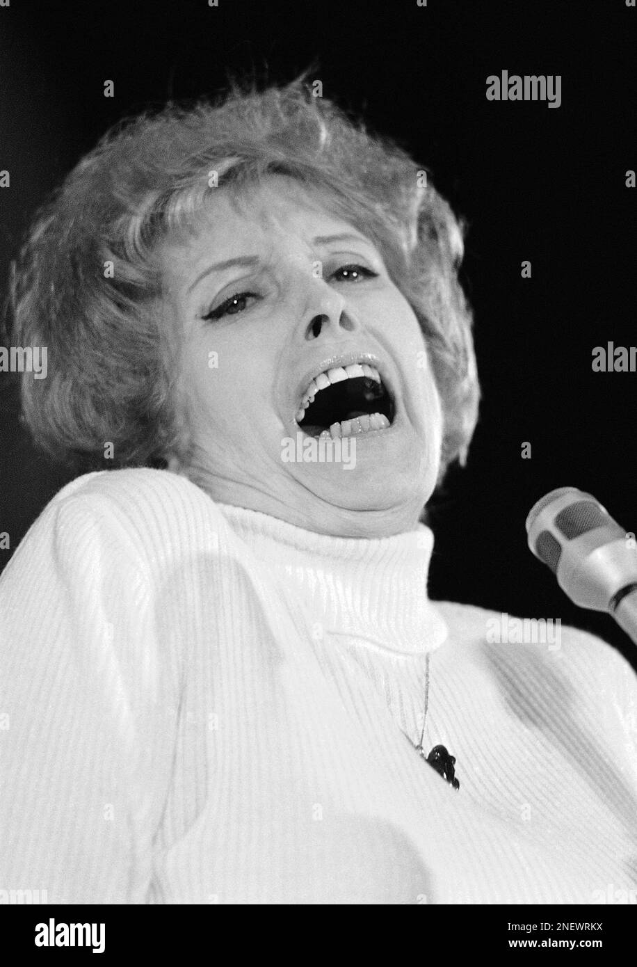 Helen Forrest in rehearsal for the Big Band Bash at the Statler Hilton ...