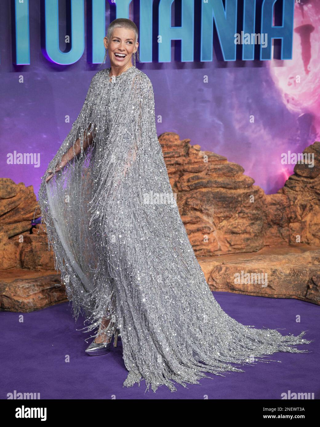 Evangeline Lilly poses for photographers upon arrival for the premiere ...