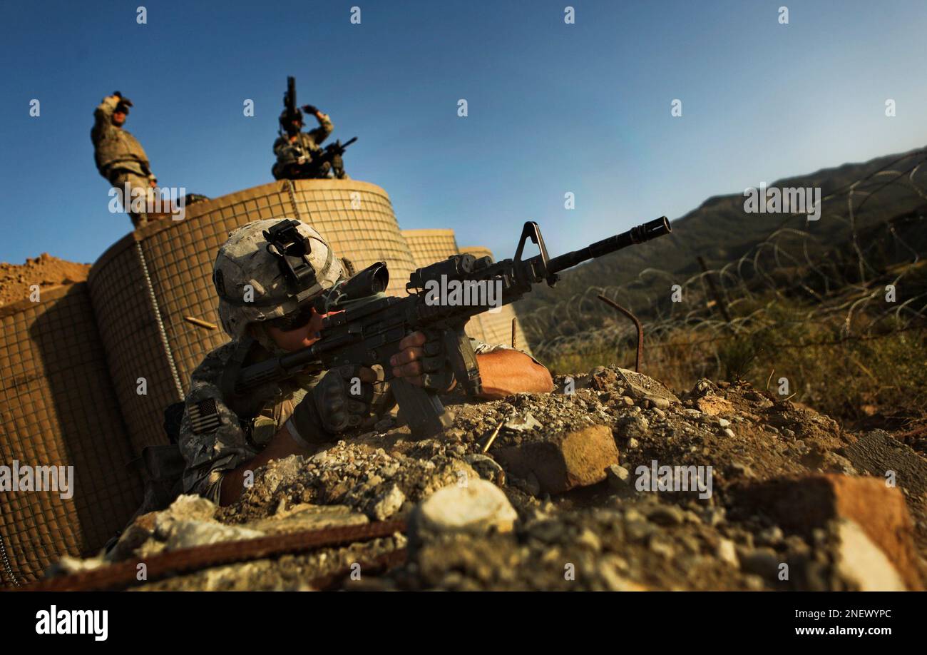 Sgt. Michael Fink, from Geneva, Ohio, member of the U.S. Army's 3rd ...