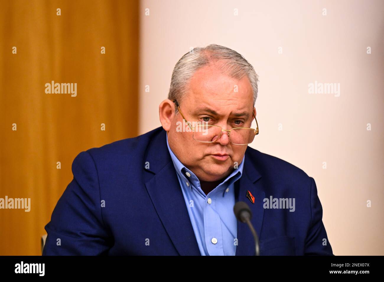 Foreign Minister of PNG Justin Tkatchenko addresses the Australia-Papua ...