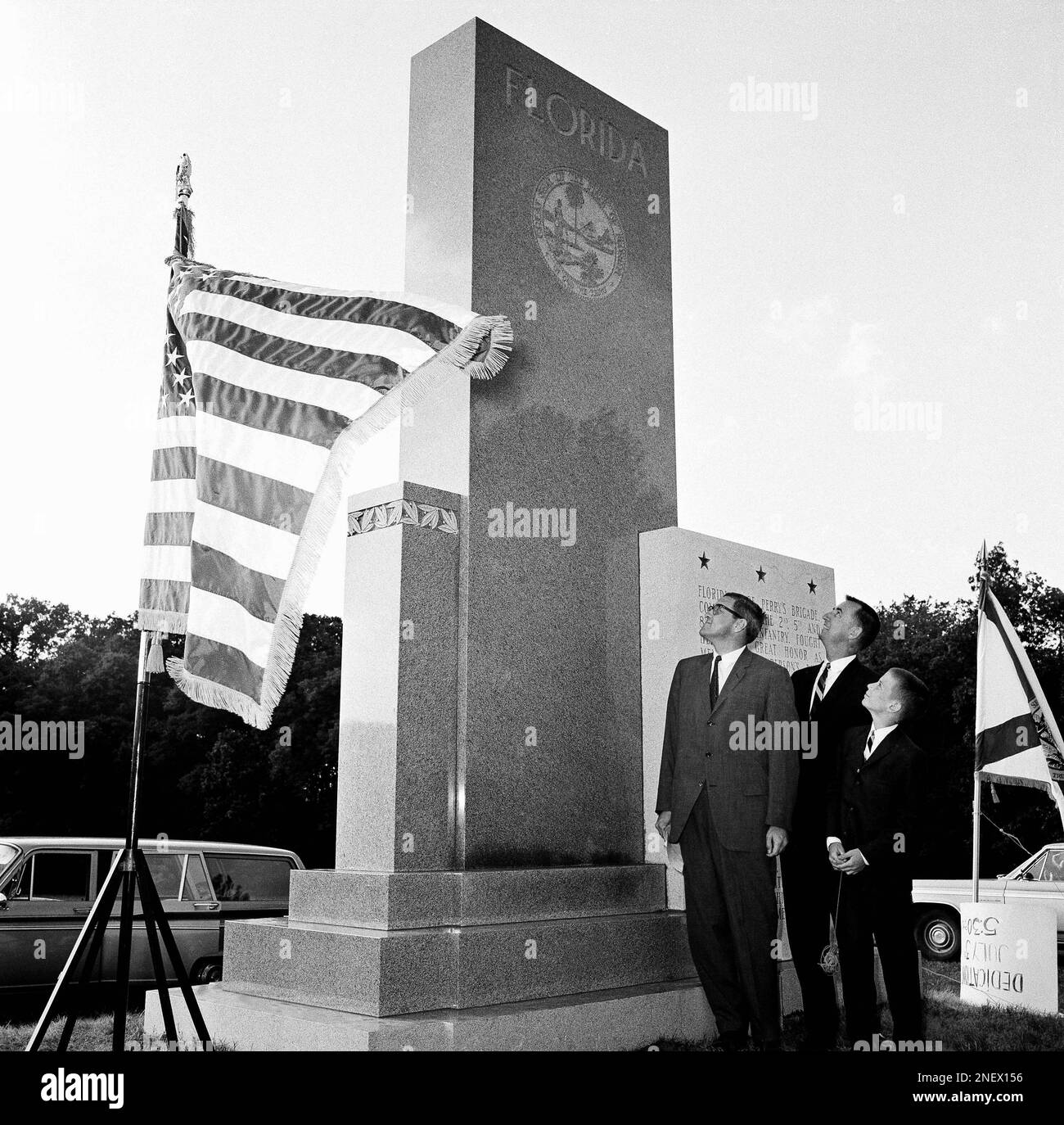 Congressman Sam M. Gibbons, center, of Tampa, Fla., along with his son ...