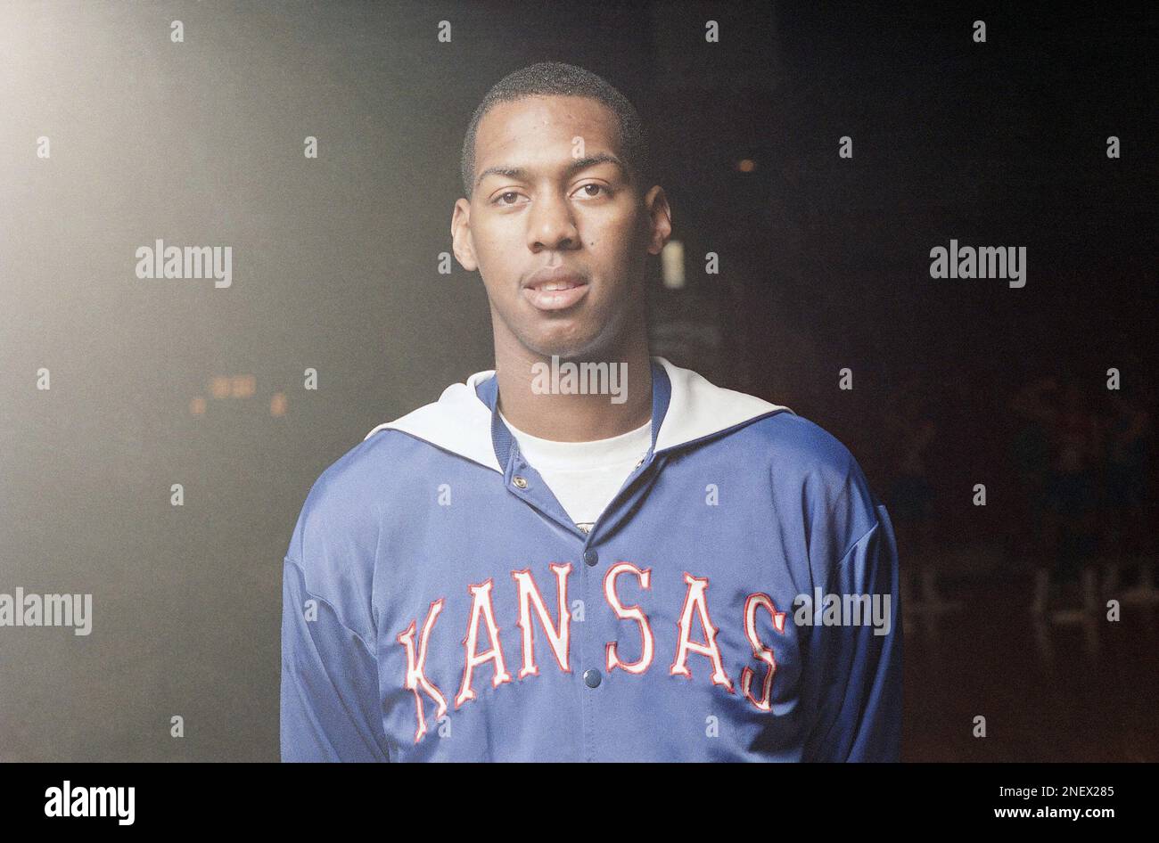 Head and shoulder shots of Manning Danny (F) Univ. of Kansas in 1987 ...