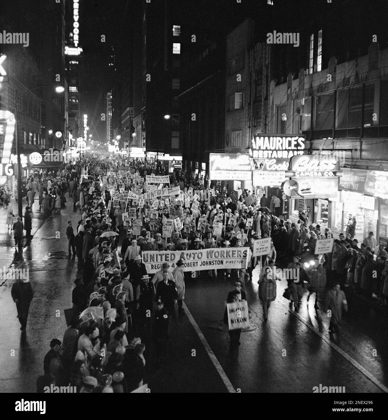This is a general view of parades on Chicago’s Madison Street near ...