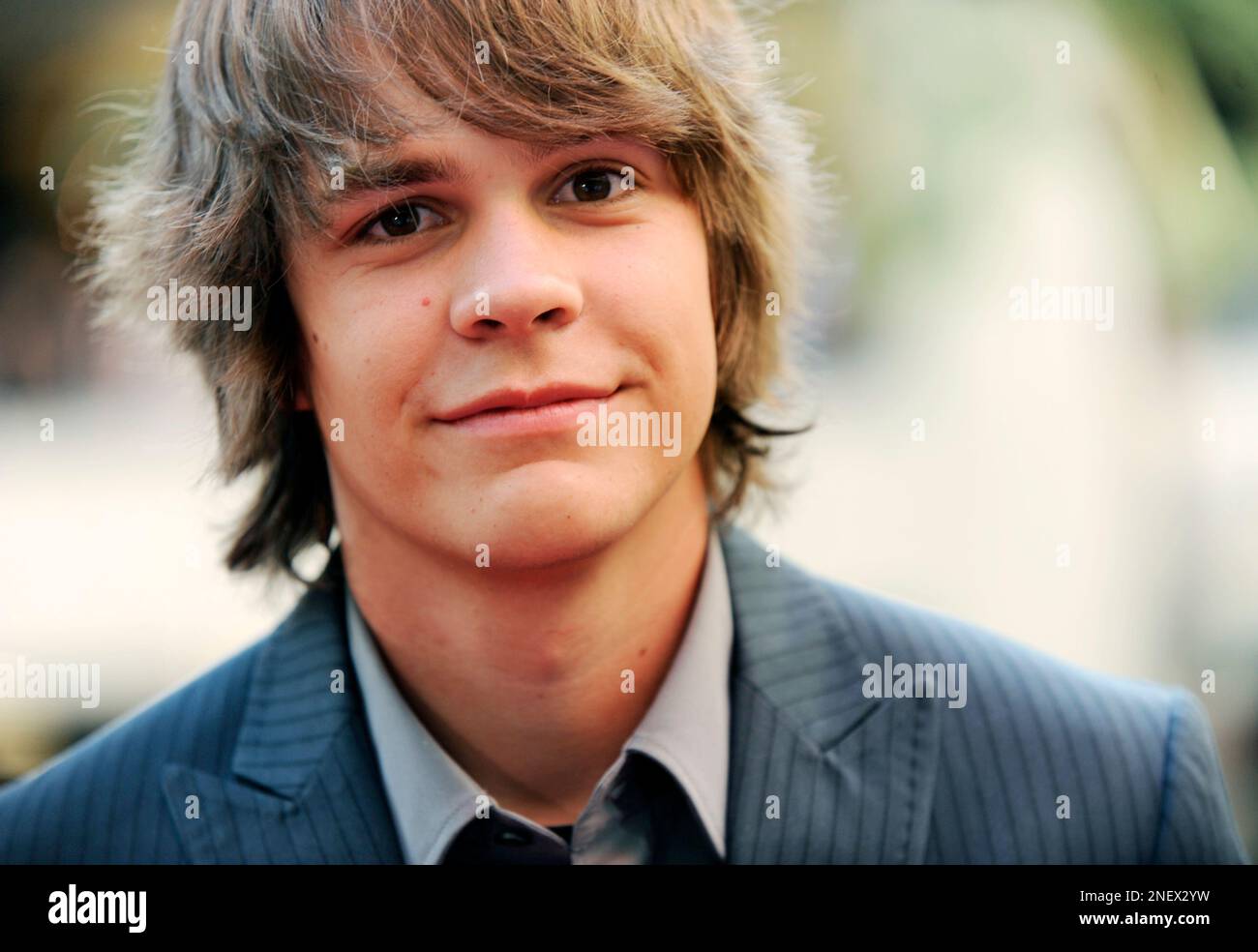Actor Johnny Simmons arrives at a fan event for the film "Jennifer's ...