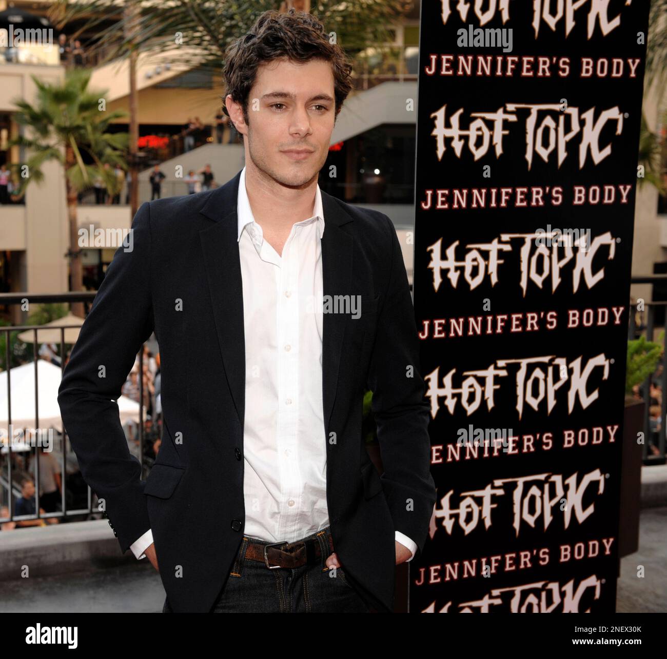 Adam Brody arrives at a fan event for the film "Jennifer's Body" in Los ...